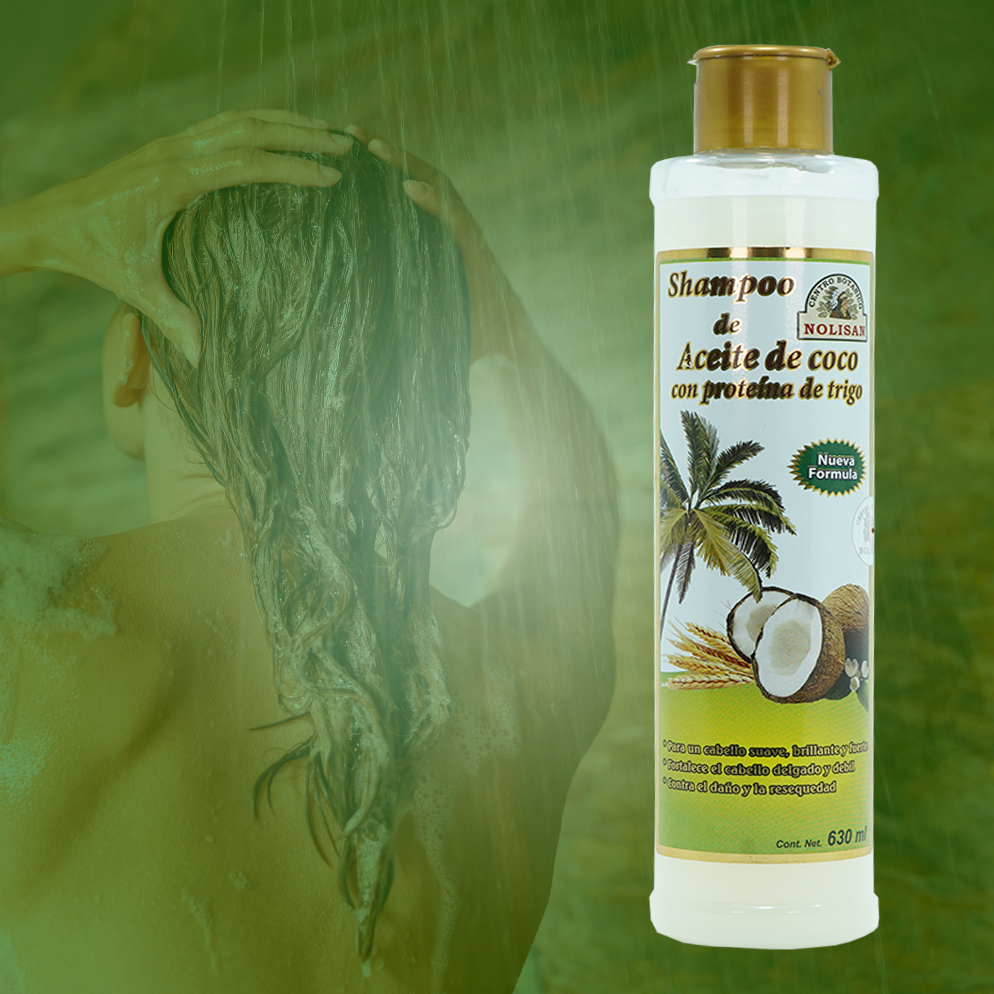 Shampoo con Aceite de Coco – 630 ml – Hidratación y suavidad para ...
